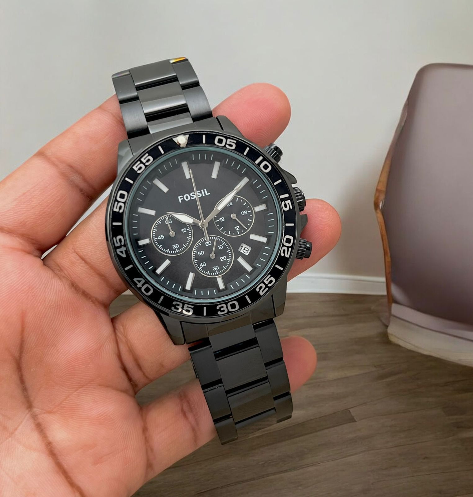 Full Black Chronograph Watch – Watch Theory